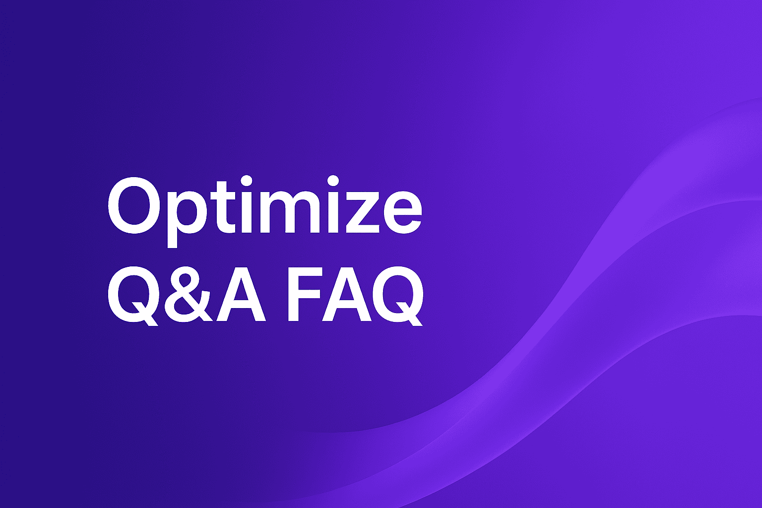AI QnA Optimizer | QA Optimizer for website | QnA Optimizer Tool